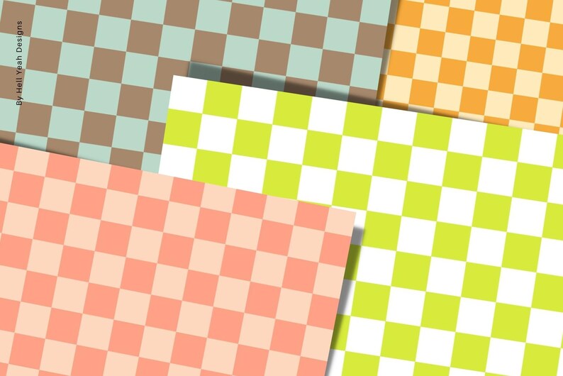 Funky Checkered Pattern Tissue/wrapping Paper Design, Editable in Canva ...