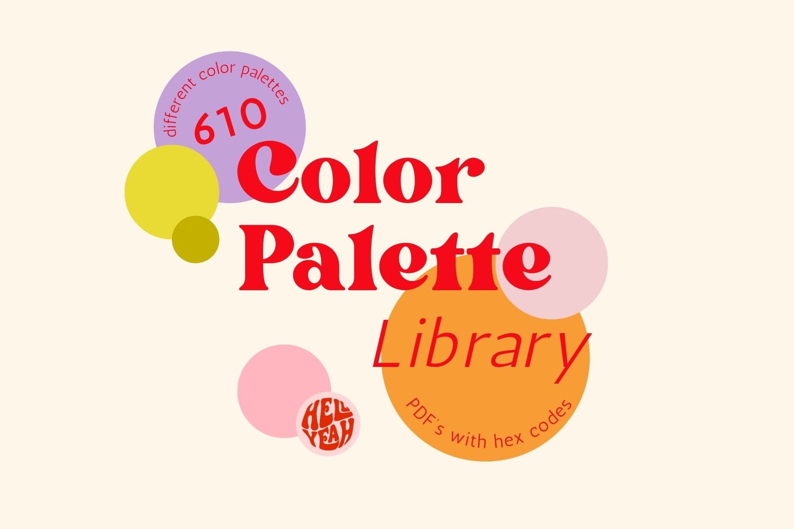 HUGE Color Palette Library - Etsy