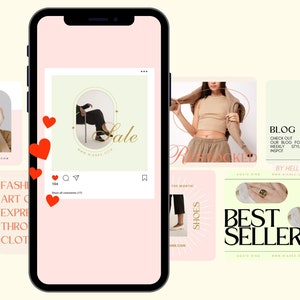 60 Aesthetic Instagram POST Templates for Canva, - Etsy