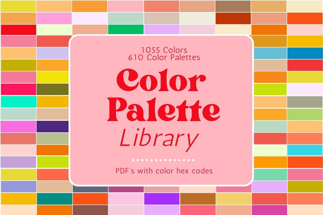 HUGE Color Palette Library - Etsy