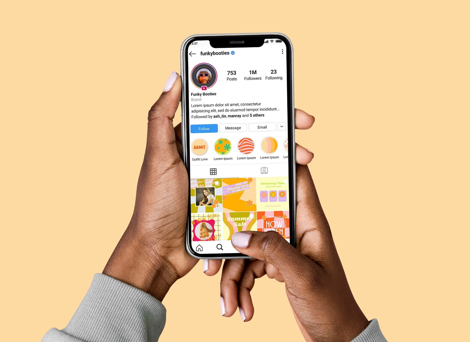 Holy Funk Instagram POST Templates Canva Colorful Funky - Etsy