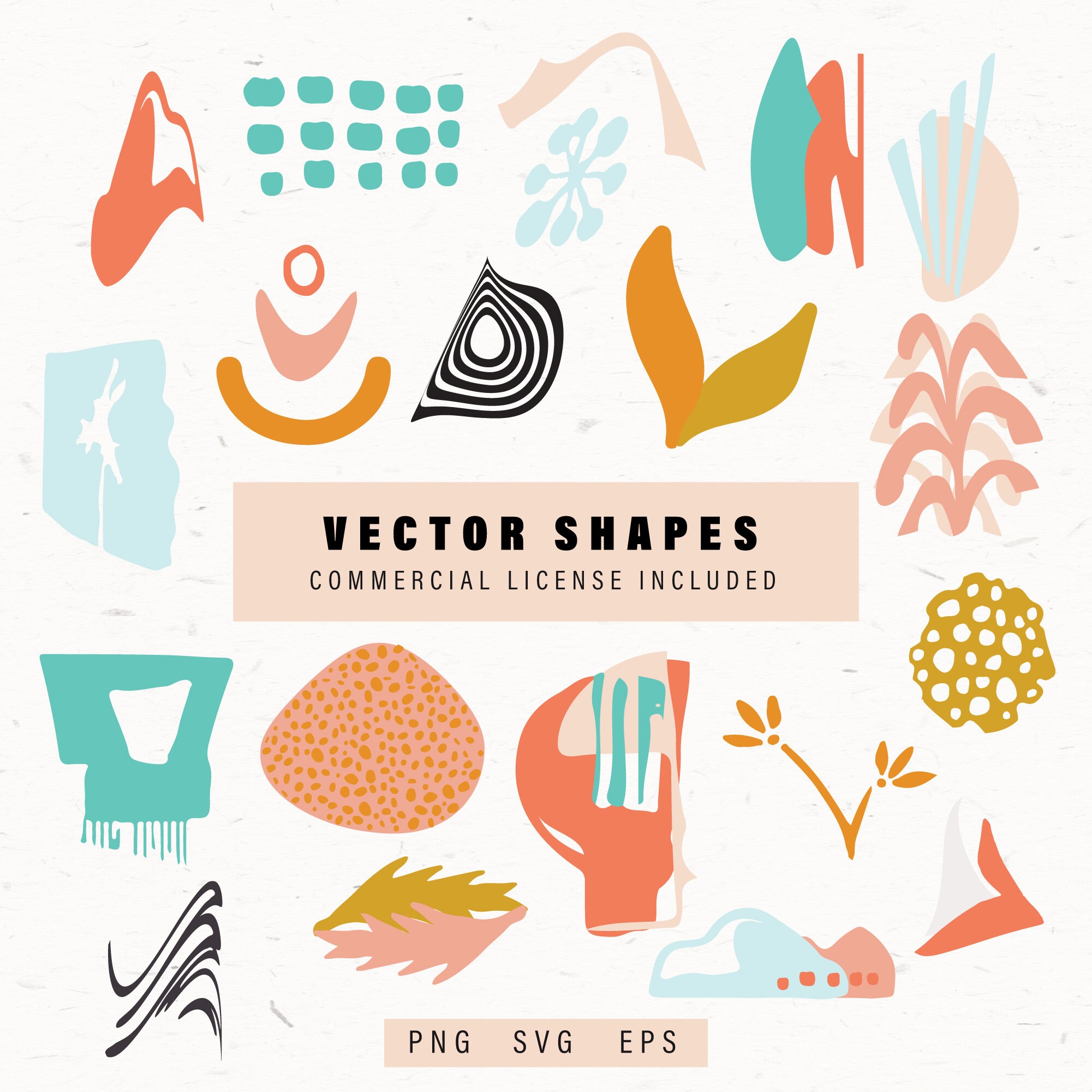Abstract Shapes SVG Set Bright Clipart Graphic Design - Etsy Australia