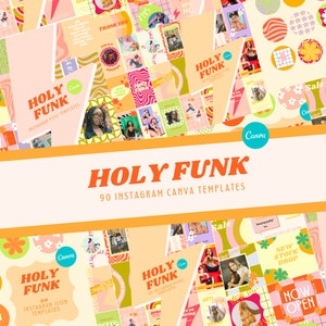 FUNKY INSTAGRAM BUNDLE, Editable Canva Templates - Etsy