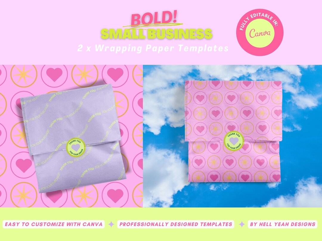 Bold Pattern Tissue/wrapping Paper Design Templates Bundle of 3 ...