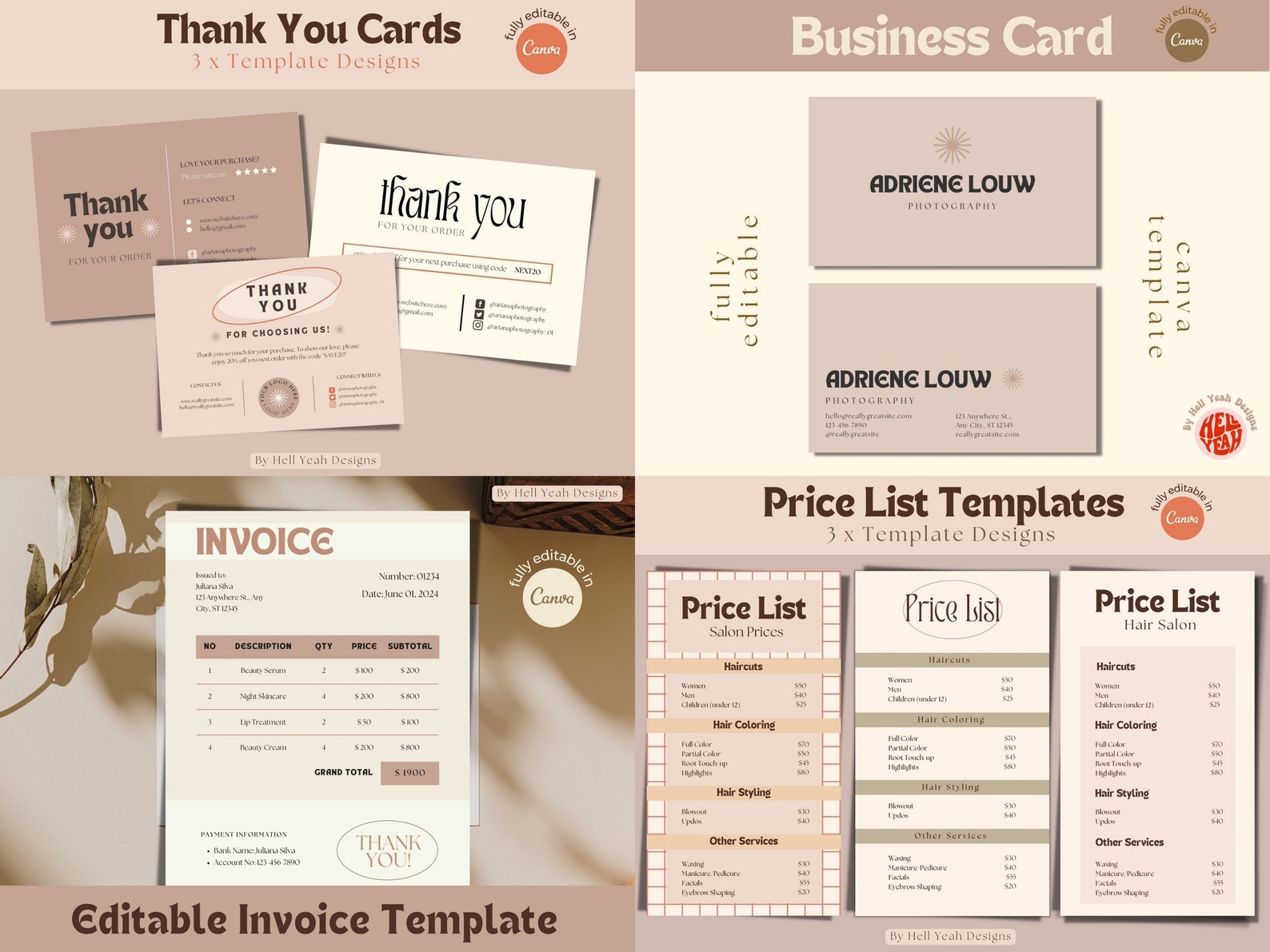 Ultimate Branding Kit Editable Brand Identity Canva Templates - Etsy