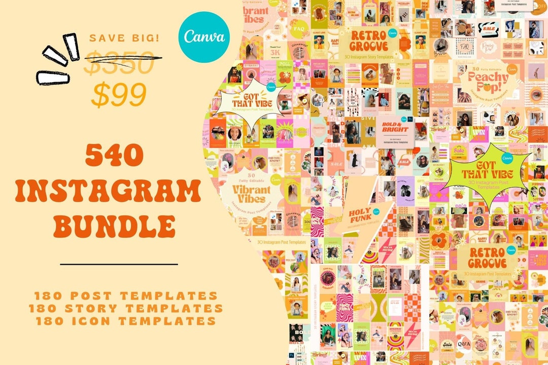Large Instagram Post Templates - Etsy Australia