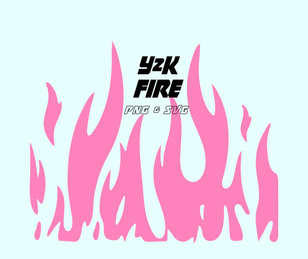 Y2K Fire SVG, 2000s Aesthetic PNG Graphics - Etsy UK