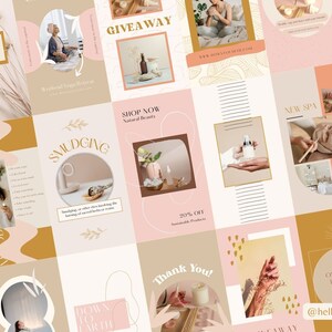 Nourish Instagram Bundle, Instagram Post Stories Templates Canva - Etsy