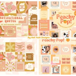 Large Instagram Post Templates Bundle - Etsy