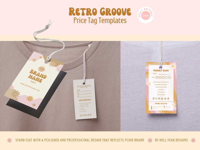 Retro Groove Clothing Price List Tags - Etsy