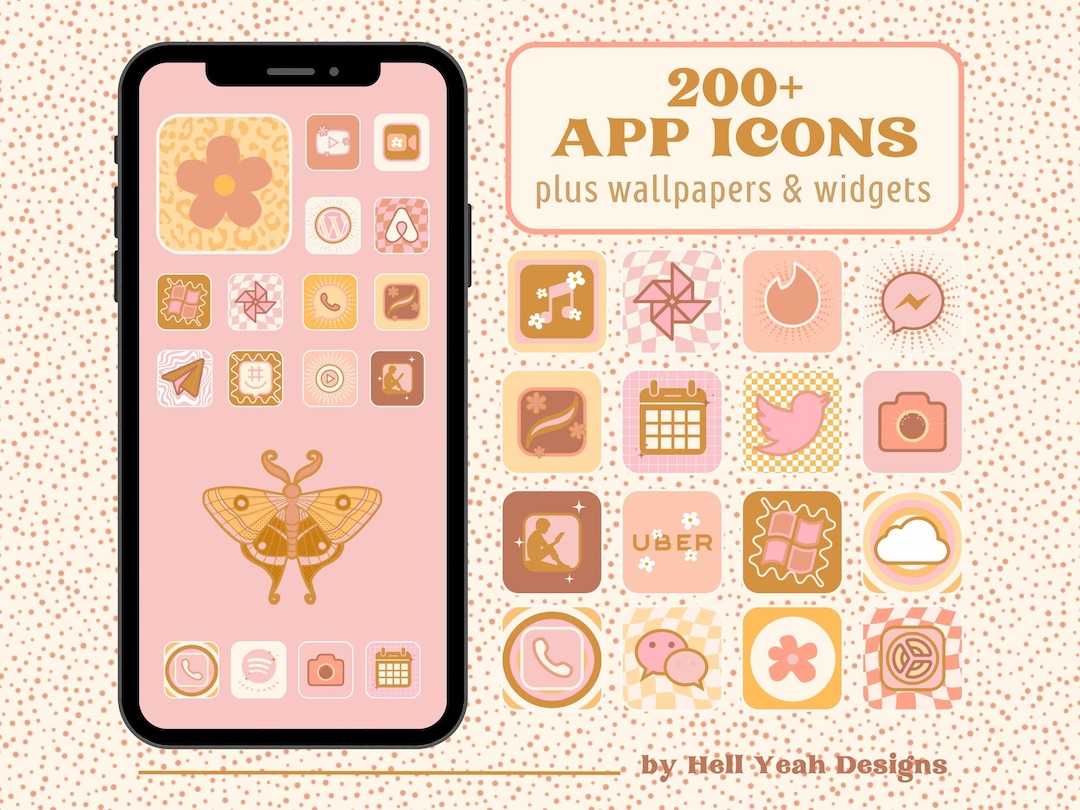 200+ Retro App Icon Packs - Etsy