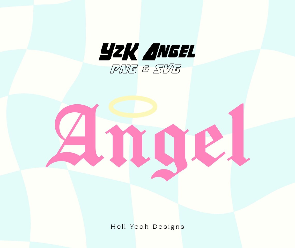 Y2K Angel SVG 2000s Aesthetic PNG Graphics - Etsy