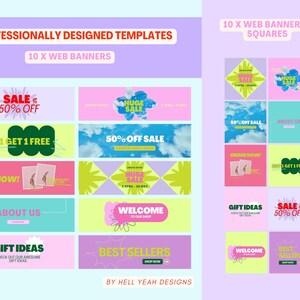 BOLD Website Banner Templates Bundle Fully Editable in Canva - Etsy