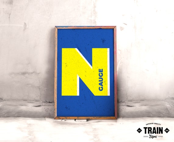 N Gauge Art Poster Choose Size & Colour Model Railway - Etsy