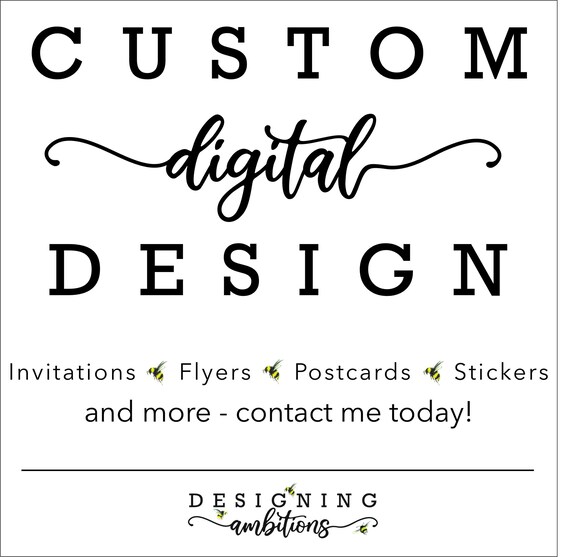 Custom Digital Design Etsy