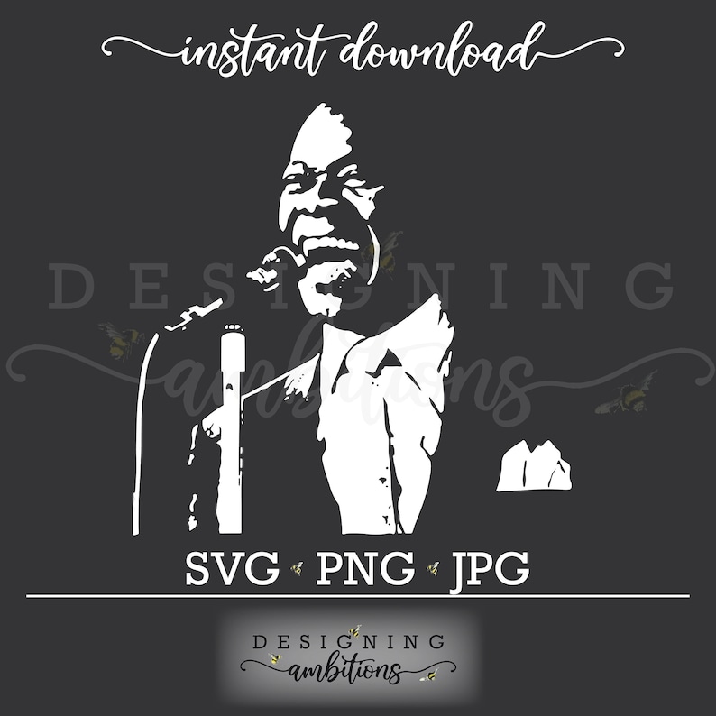 Louis Armstrong Singing SVG Cutting File Iron-on T-shirt | Etsy