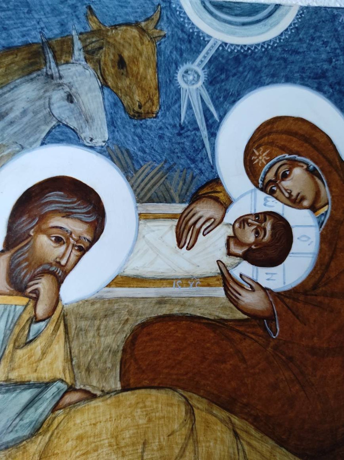 Nativity of Our Lord. Christmas. Orthodox Icon, Christ is Born - Etsy