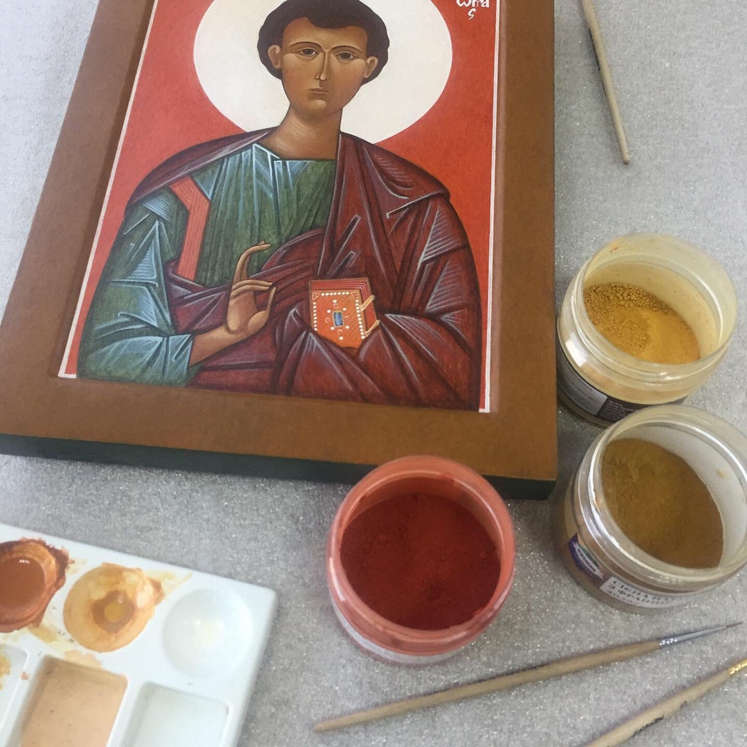 Hand-painted Orthodox Icon: Holy Apostle Thomas, Patron Saint (12x9 ...