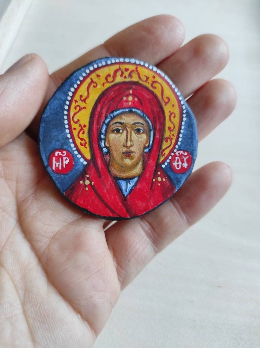 Memorabilia Orthodox icon Miniature icon Handpainted icon Wooden ...