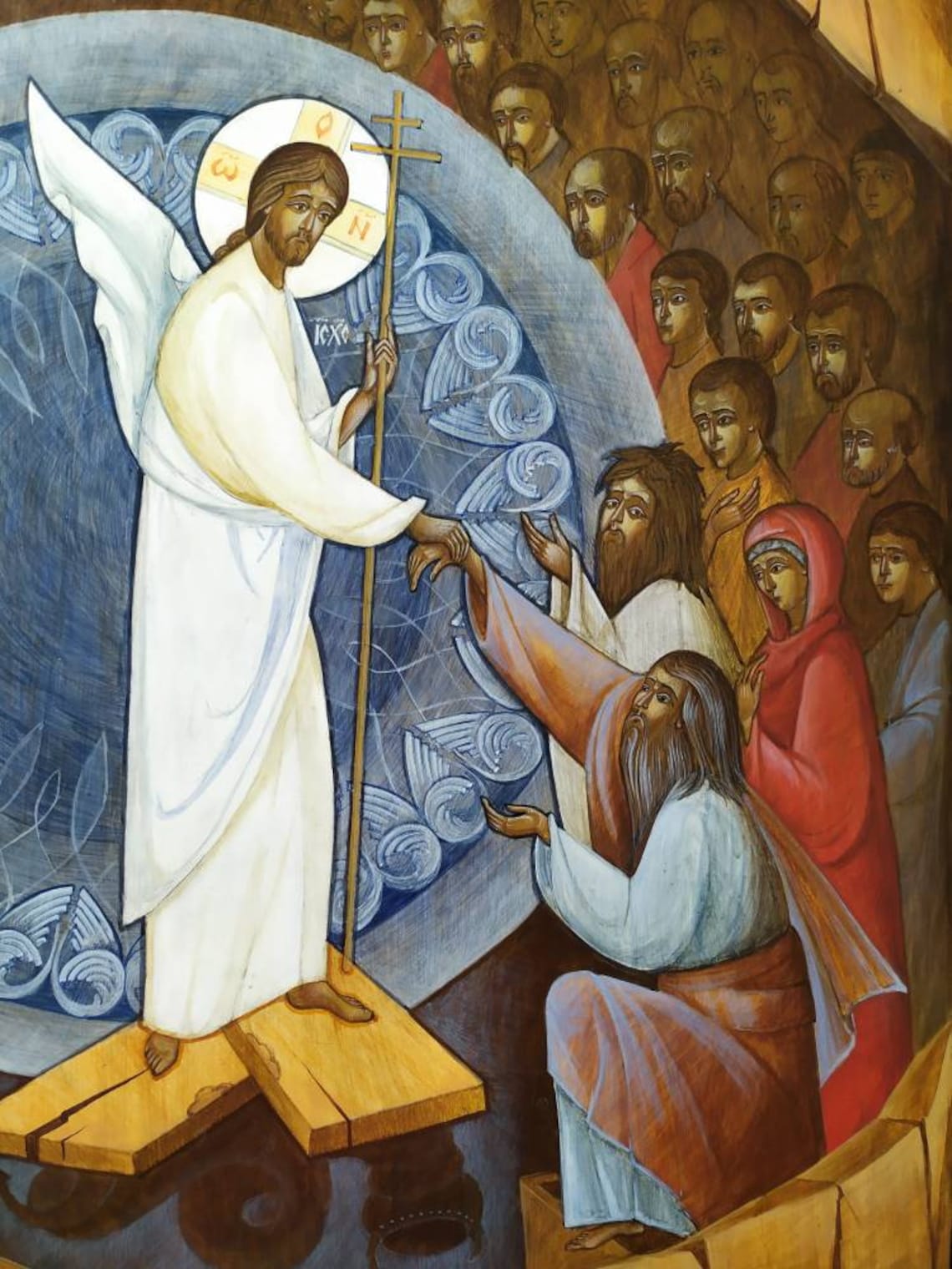 Descent Into Hell. Jesus Christ Resurrection Orthodox Icon - Etsy