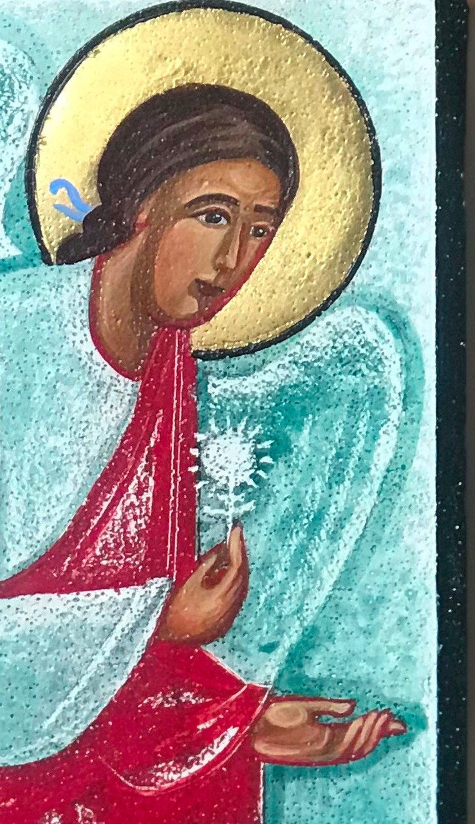 Archangel Gabriel Holds a Flower in His Hands Part of the - Etsy