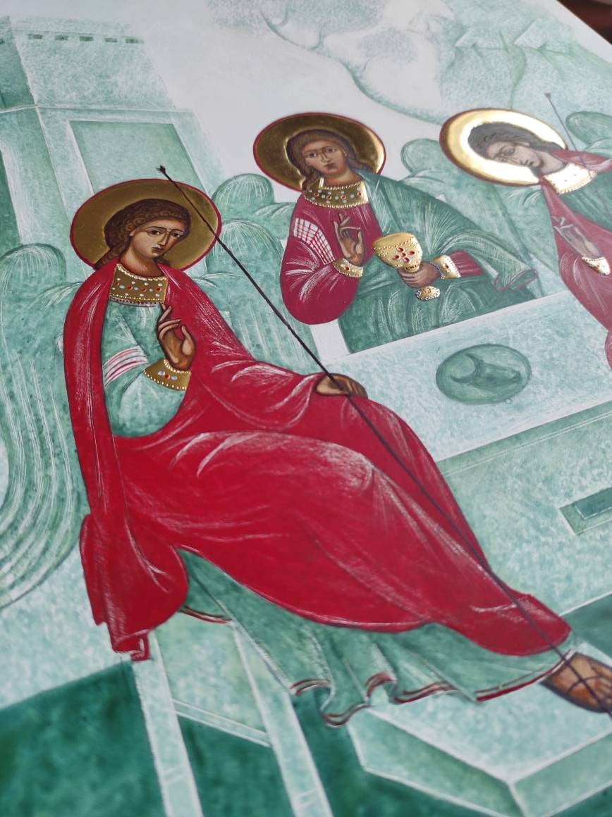 Holy Trinity. sacred art orthodox icon hand painted icon | Etsy