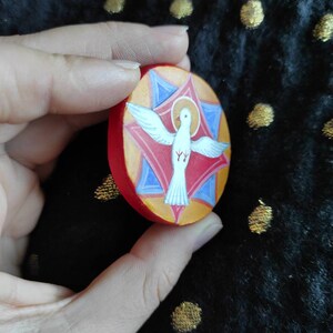 Handmade Holy Spirit Dove Icon: Orthodox Christian Gift. A Miniature ...