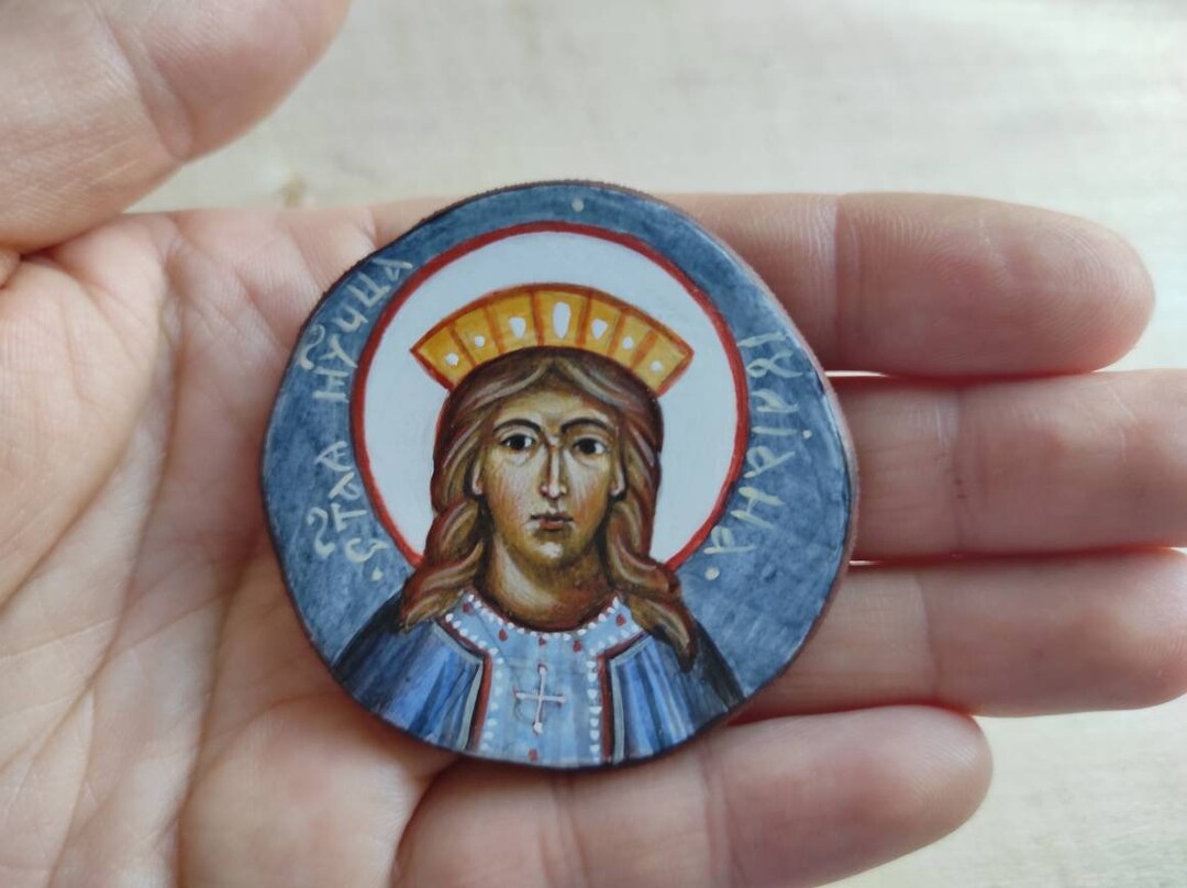 Saint Juliana Miniature Icon - Hand-painted Orthodox Gift - Etsy