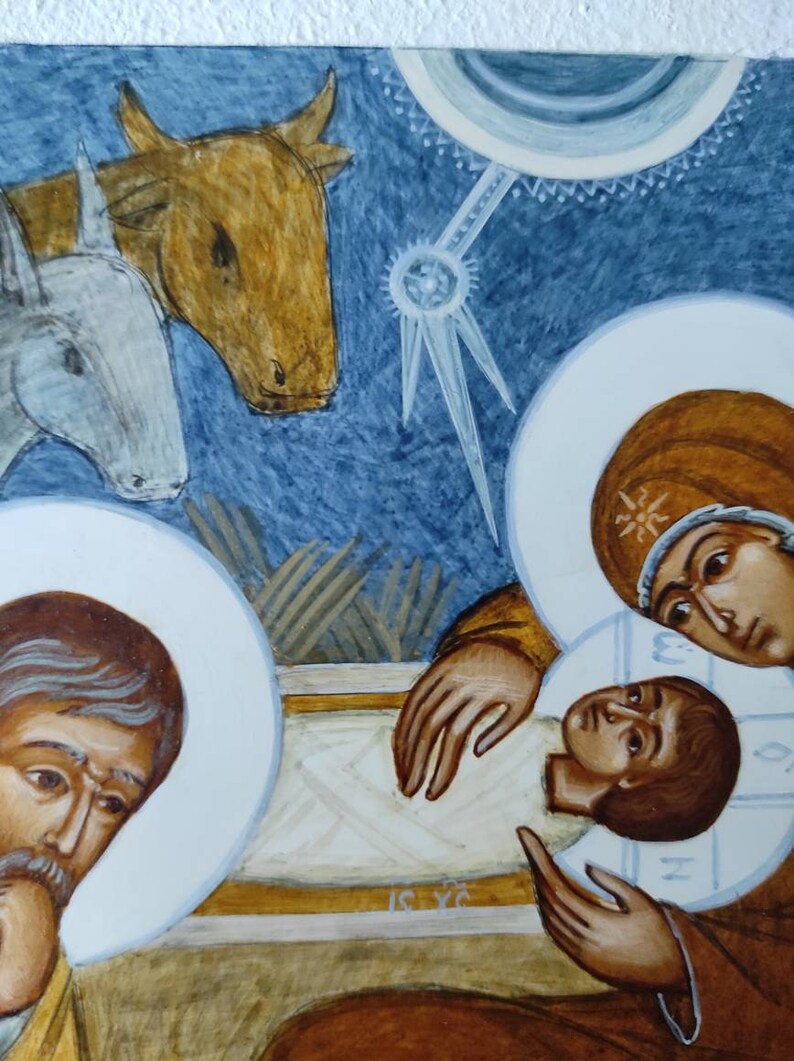 Nativity of Our Lord. Christmas. Orthodox Icon, Christ is Born - Etsy