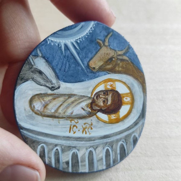 Hand Painted Icon - Etsy