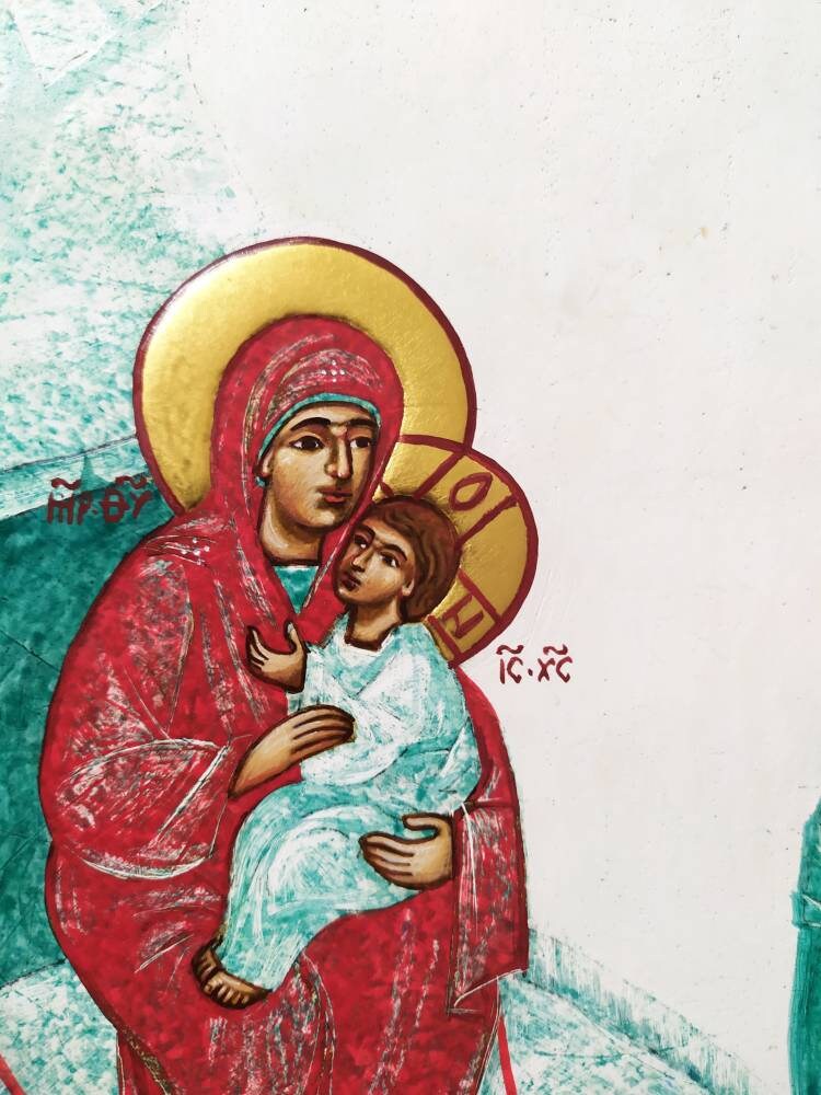 Modern Icon. Flight Into Egypt Icon. Modern Icon Art Orthodox - Etsy