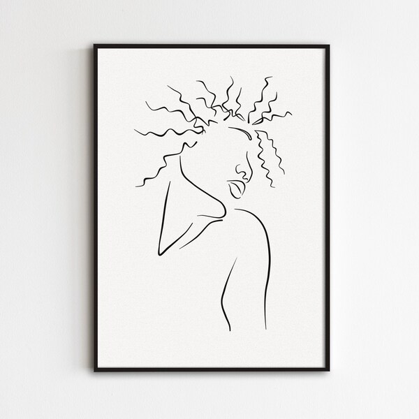 African Line Art - Etsy