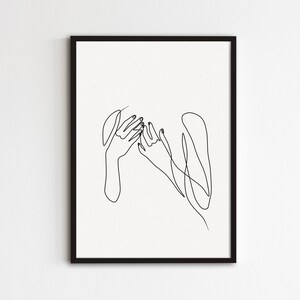 Woman Body Outline Art Abstract Female Figure Print Minimal | Etsy