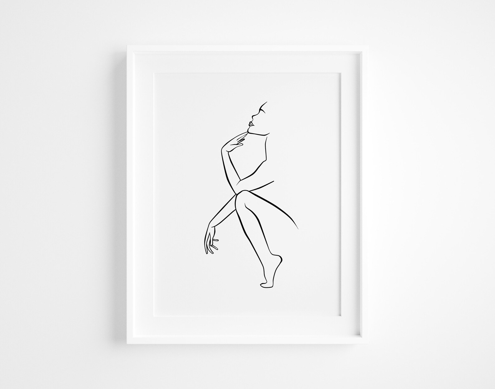 Woman Body Line Art Minimalist Figure Art Abstract Female - Etsy