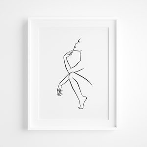 Woman Body Line Art Minimalist Figure Art Abstract Female - Etsy