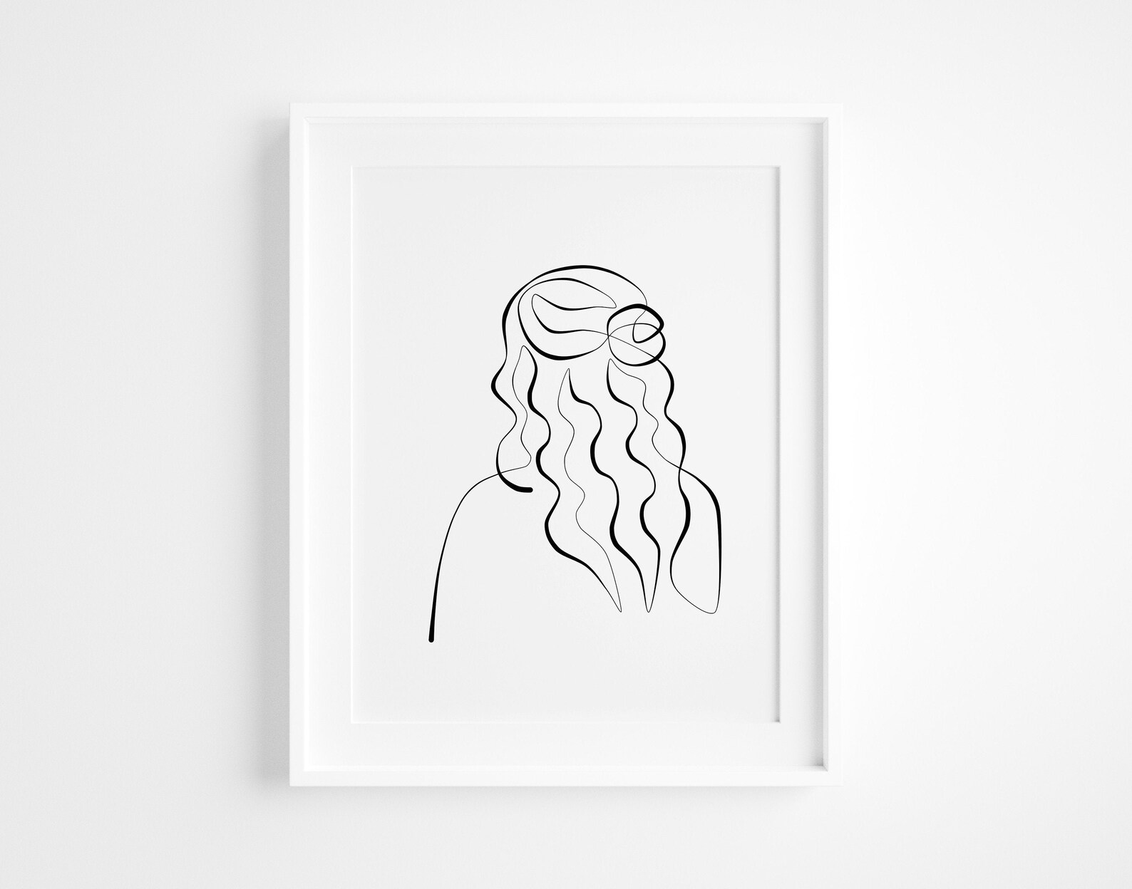 Woman Back Line Art Print Feminine Drawing Female Figure | Etsy