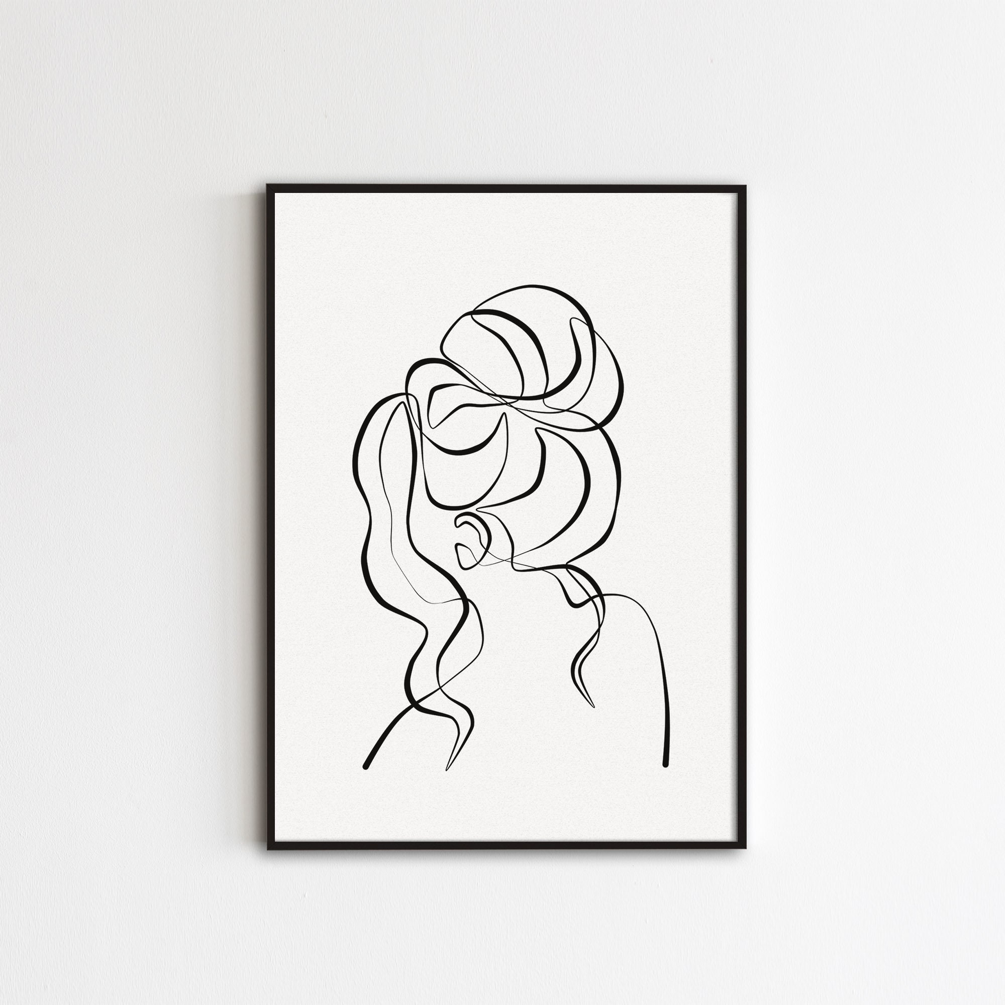 Female Back Drawing, Woman Body One Line Art, Abstact Woman Figure ...