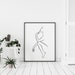 Woman Body Line Art, Minimalist Figure Art, Abstract Female Body Art ...