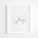 Pinky Promise Print Pinky Swear Art Holding Hands Line Art - Etsy