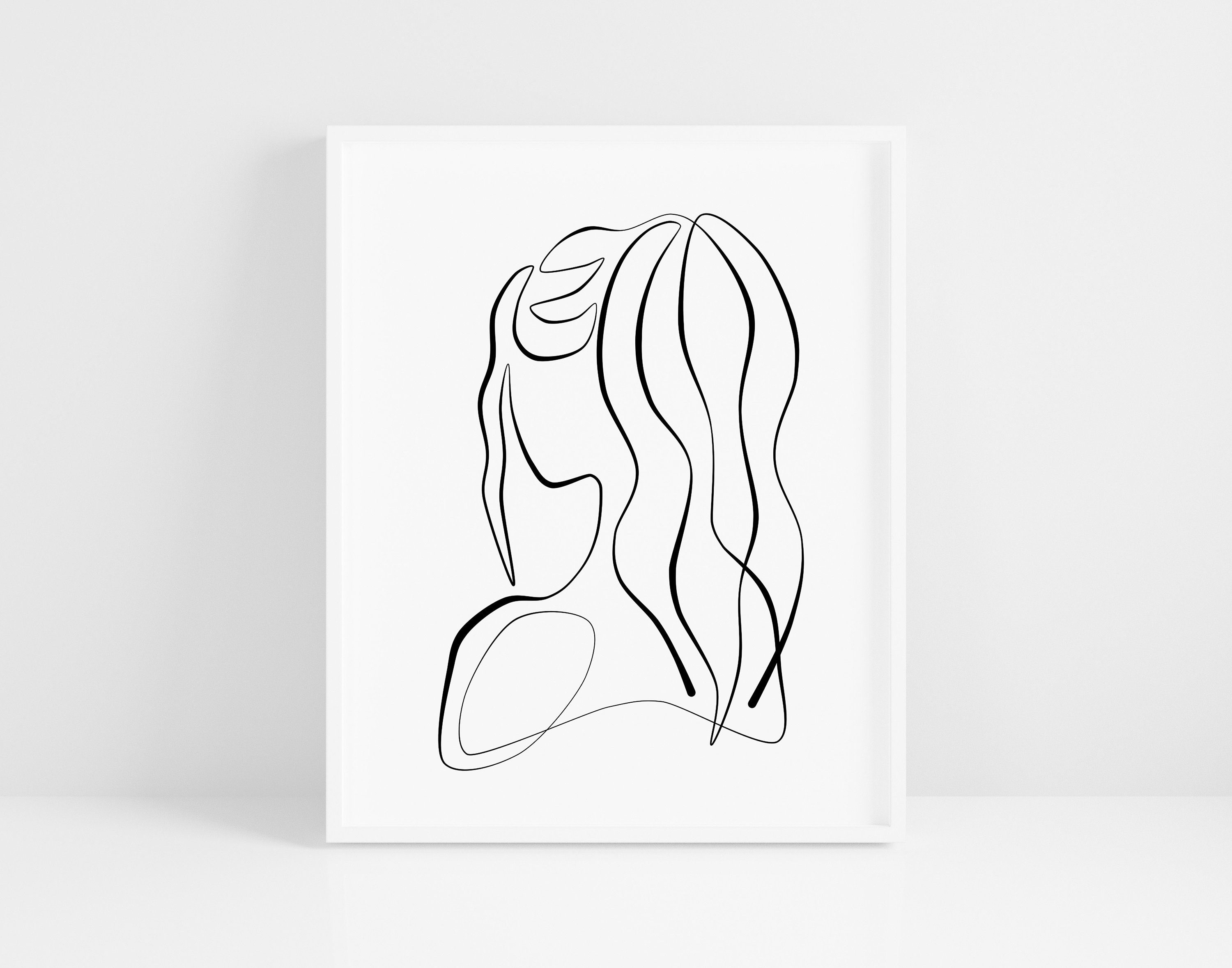 Long Hair Drawing From Back