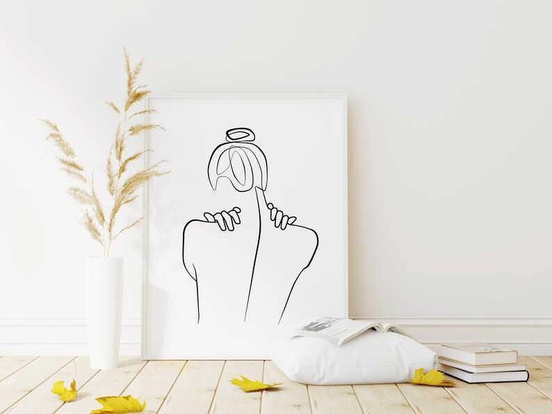 Woman Back Line Drawing Female Body Print Feminine Poster - Etsy