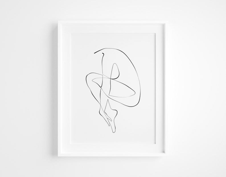 Female Body Line Art One Line Drawing Minimalist Woman - Etsy UK