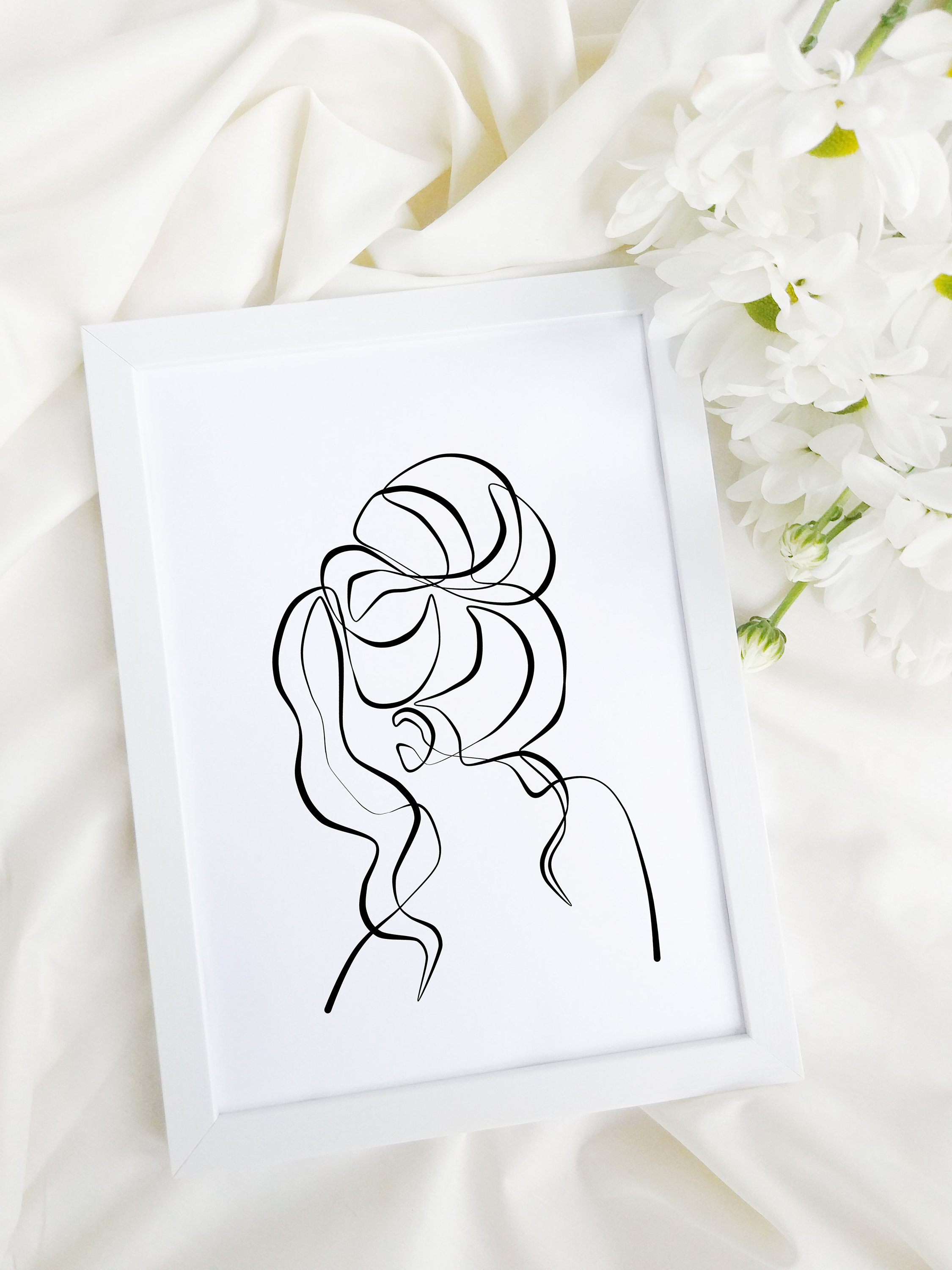 Female Back Drawing Woman Body One Line Art Abstact Woman - Etsy