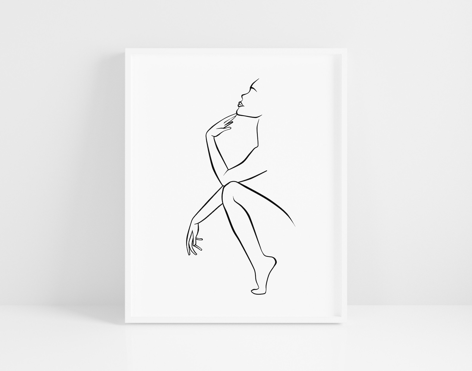 Woman Body Line Art Minimalist Figure Art Abstract Female - Etsy