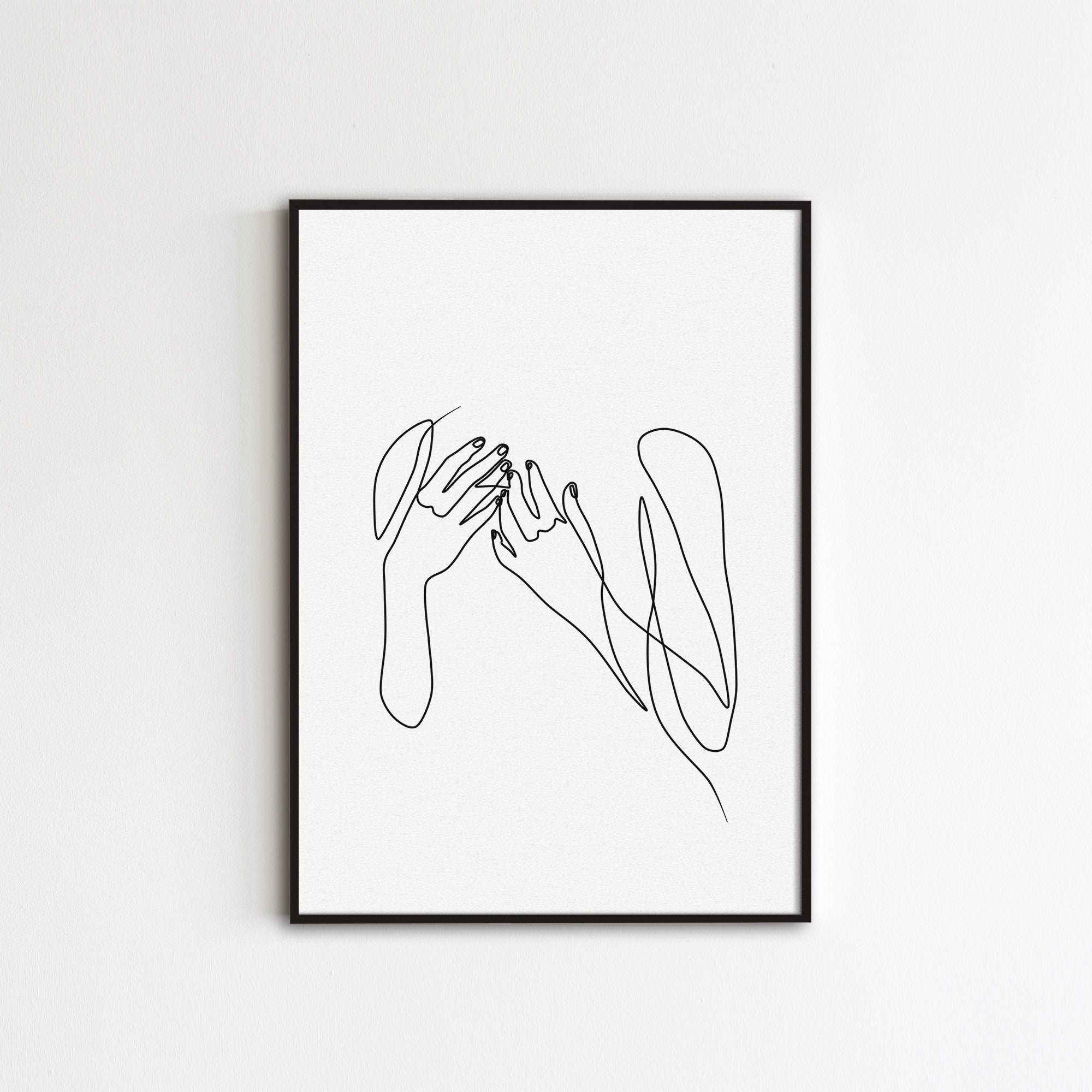 Woman Body Outline Art Abstract Female Figure Print Minimal | Etsy