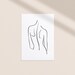 Woman Back Line Art Woman Outline Drawing Female Back Art - Etsy