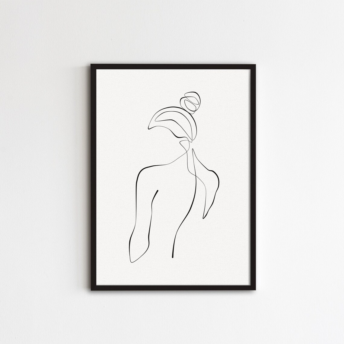 Woman Back Drawing One Line Art Woman Female Figure Wall | Etsy Canada
