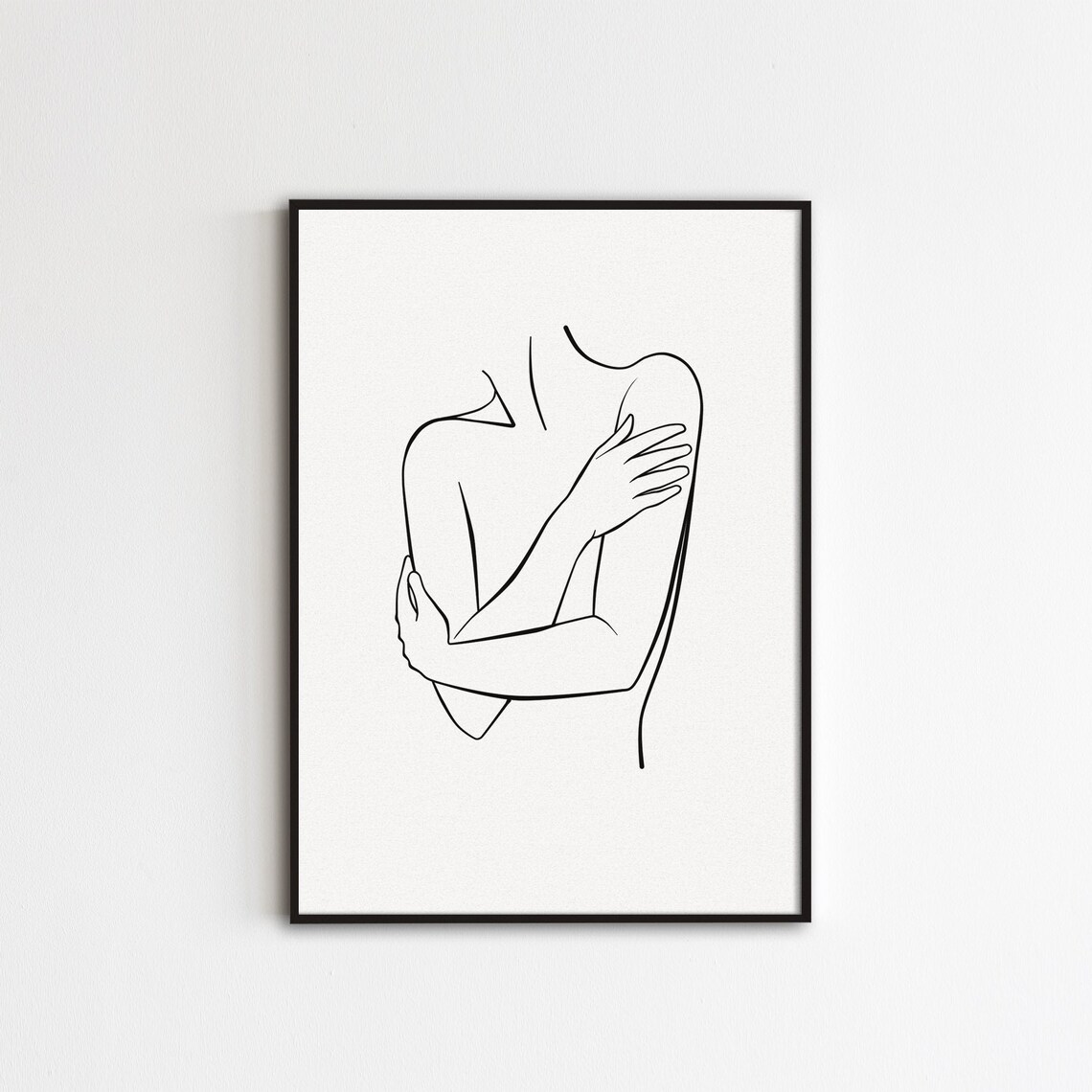 Self Love Print Line Art Breast Minimal Line Drawing Woman | Etsy