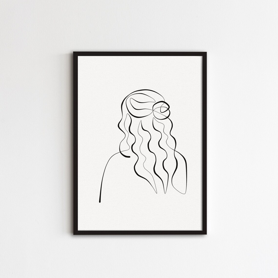 Woman Back Line Art Print Feminine Drawing Female Figure | Etsy