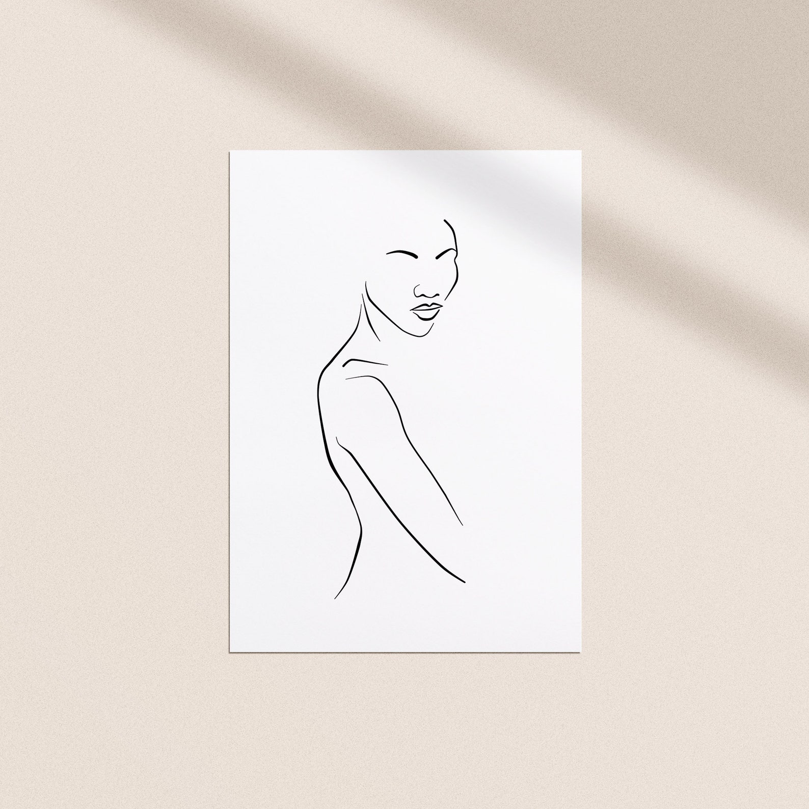 African American Line Art Abstract Black Woman Art - Etsy